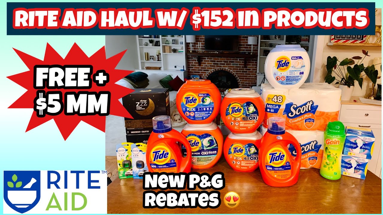 RITE AID HAUL/ New P&G rebates 😍😍 such a great week! Learn Rite Aid ...