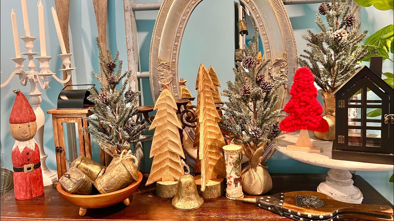 Christmas trees tour | Decorating using free trees | Re-using all the ...