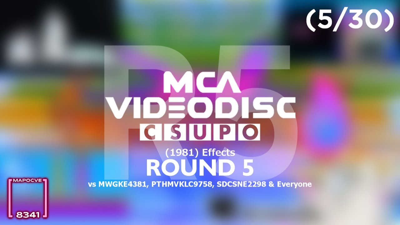 MCA Videodisc Csupo (1981) Effects Round 5 vs MWGKE4381, PTHMVKLC9758 ...