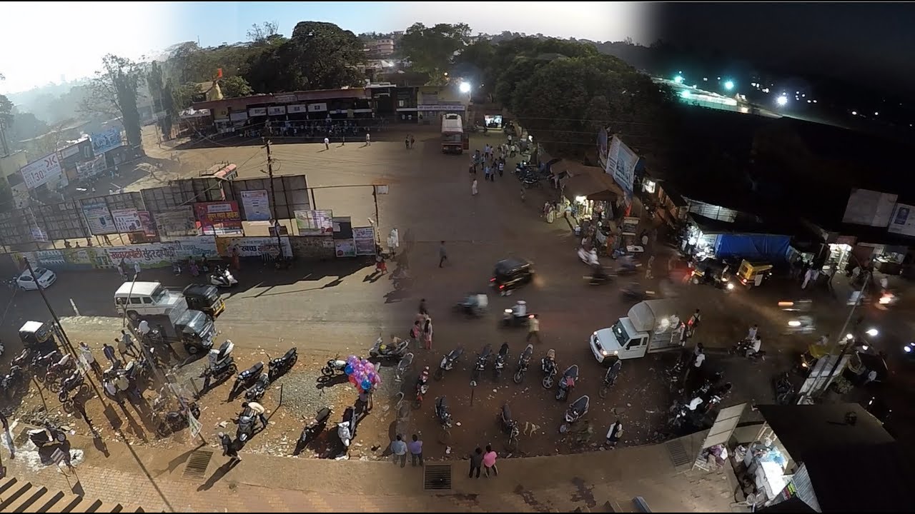 DAPOLI BUS STAND TIME LASPSE - YouTube