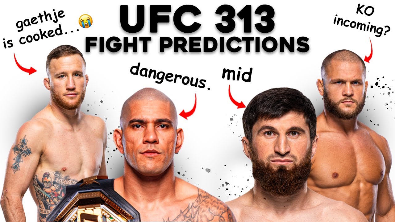 My UFC 313 Fight Picks and Predictions! - YouTube