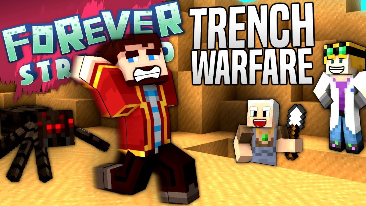 Minecraft - TRENCH WARFARE - Forever Stranded #2 - YouTube