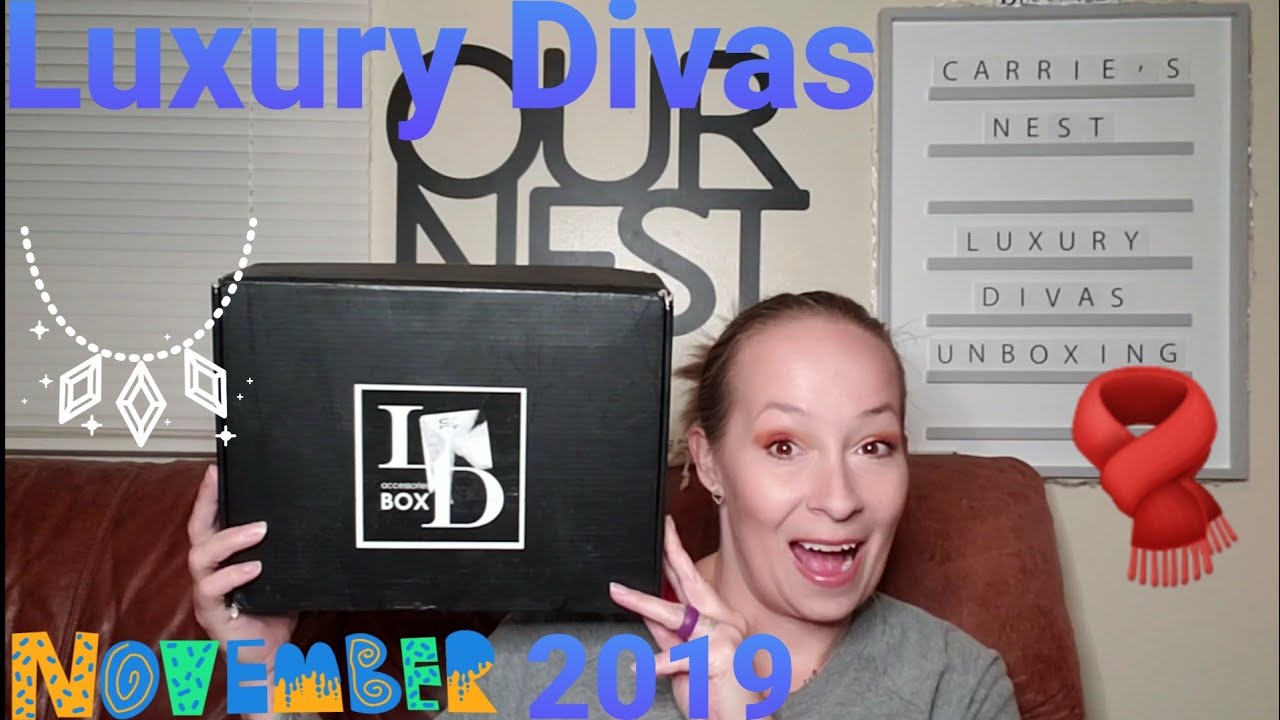 Luxury Divas Box for November • Always a great box 💜 - YouTube