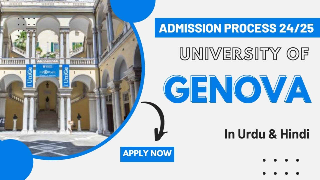 University of Genova Application Process 2024-25 | Urdu | Hindi | No ...