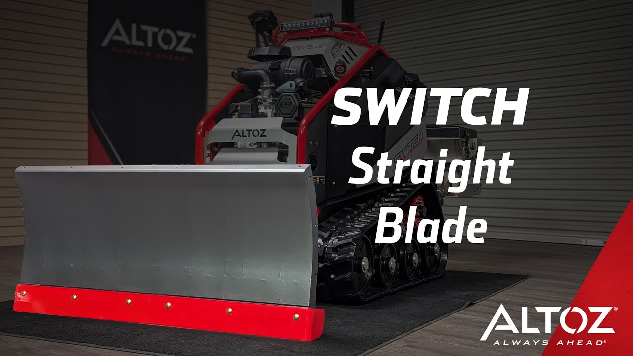 Switch + STRAIGHT BLADE Attachment In Action! Snow removal that's both ...