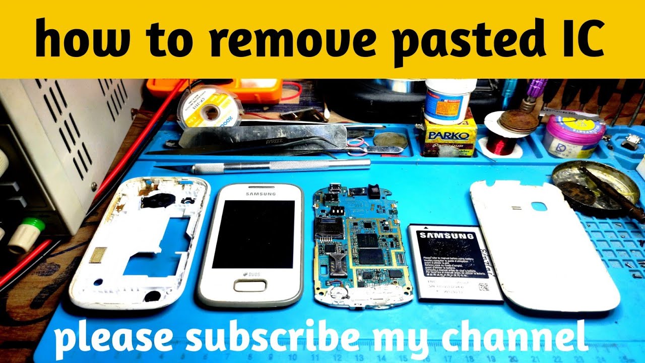 how to remove all pasted iC | White pasted IC | Black pasted iC - YouTube