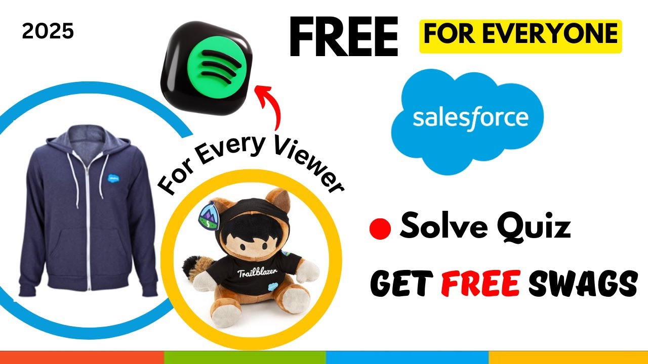 Get Free Salesforce Hoodie, Plush ,Spotify Tool (for All) || Free ...