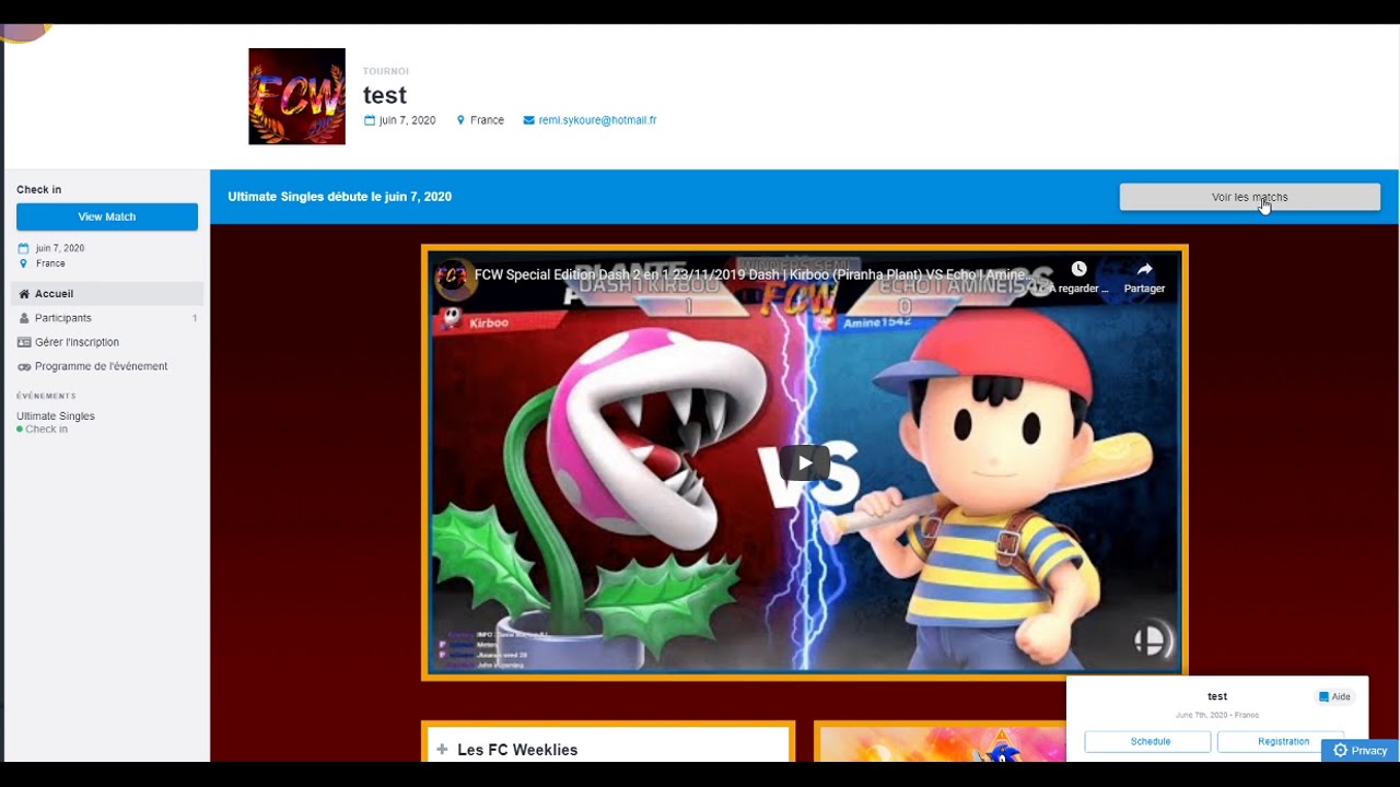 Utiliser simplement Smash.gg pour Super Smash Bros. Ultimate - YouTube