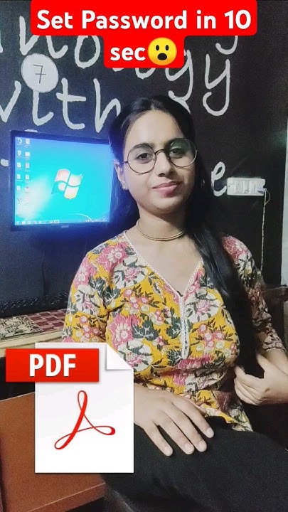 🔥Set Password on PDF in 10 sec 😮#winword #exceltips #computer #trending #shortcutkeys #msword # ...
