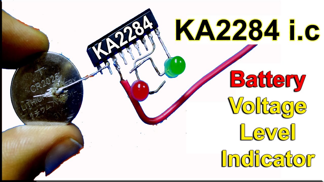 Awesome DIY Projects | KA2284 ic Projects | How To Make Battery Level Indicator | 3.7v Battery ...