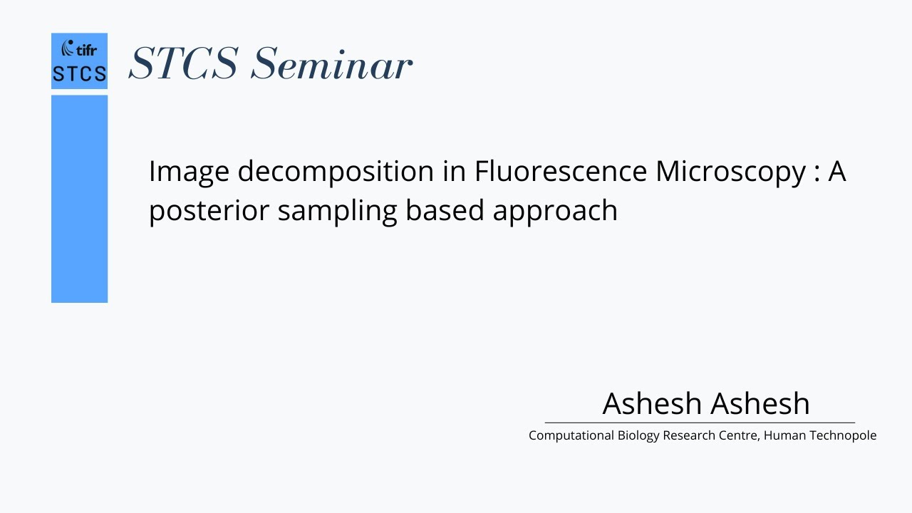 Image decomposition in Fluorescence Microscopy: A posterior sampling based approach - YouTube