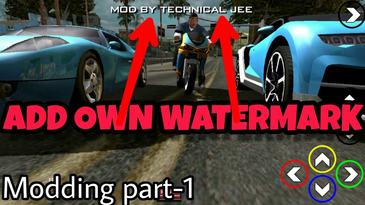 How to add own watermark in gta sa android | (without pc) - YouTube