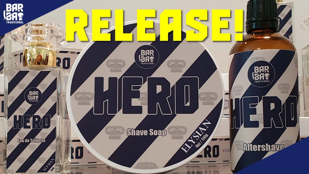 💈HERO shaving set! Release 10/10 - collab Elysian Soap Shop💈 - YouTube