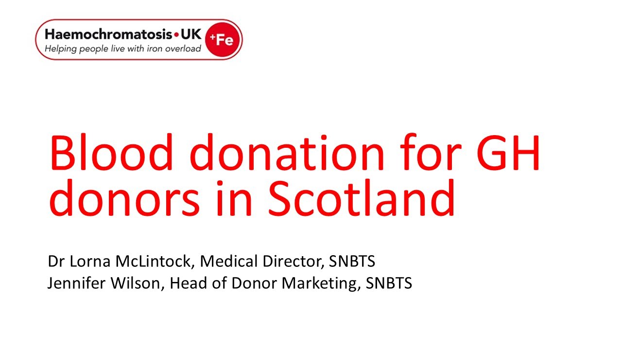 Scottish National Blood transfusion Service : Q&A for GH Donors ...