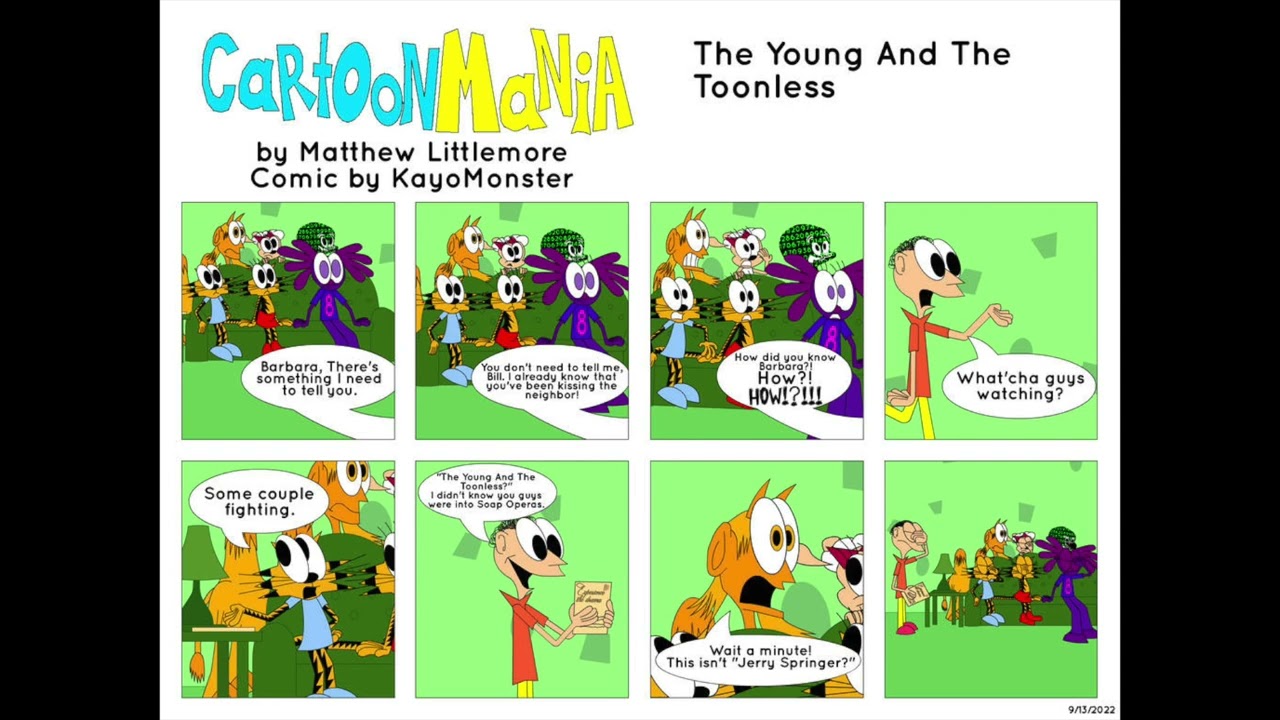 cartoonmania the young and the toonless comic dub - YouTube