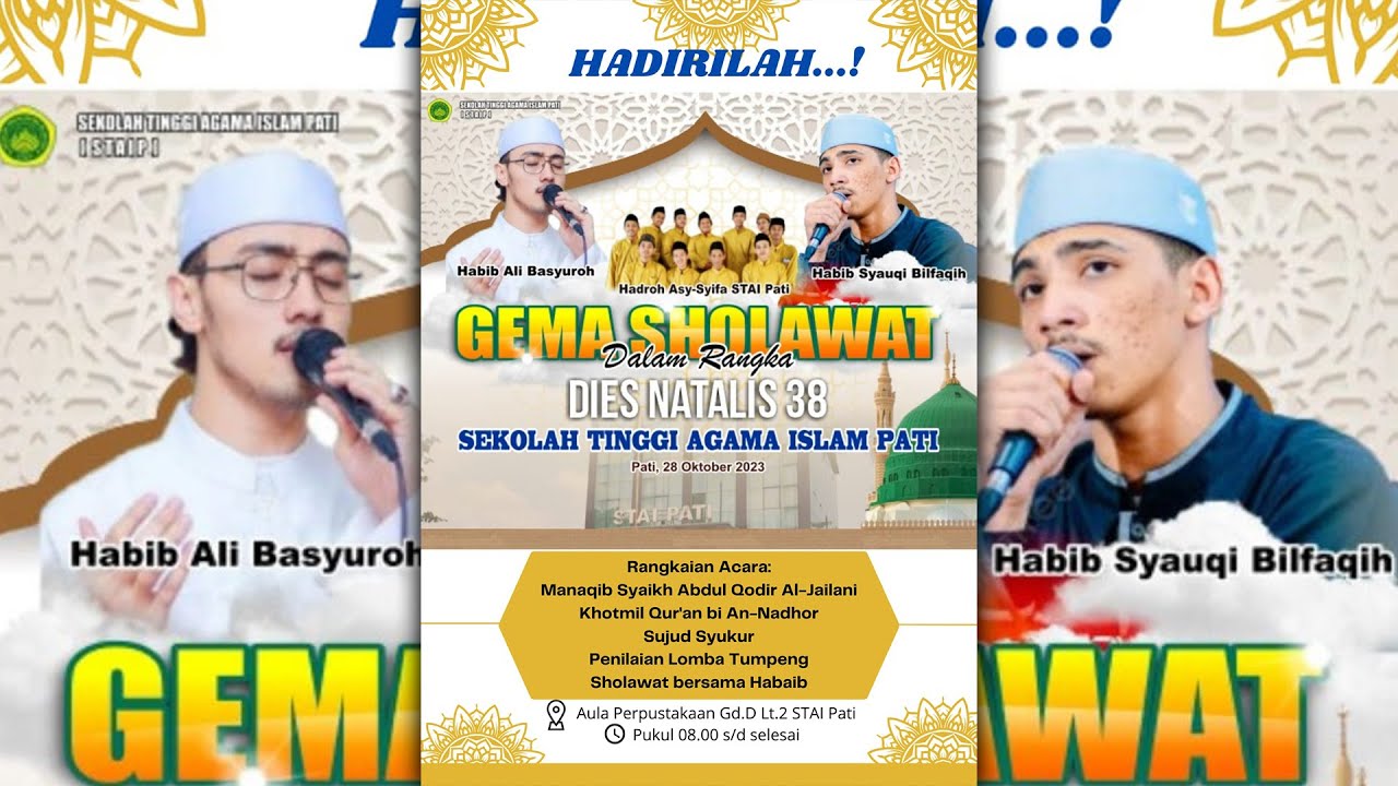 STAI PATI BERSHOLAWAT BERSAMA HABIB ALI BASYUROH & HABIB SYAUQI ...