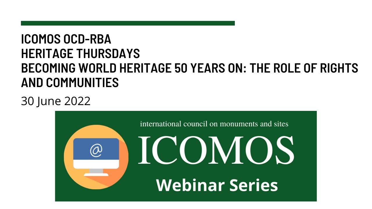 ICOMOS OCD-RBA Becoming World Heritage 50 years on: the role of rights ...