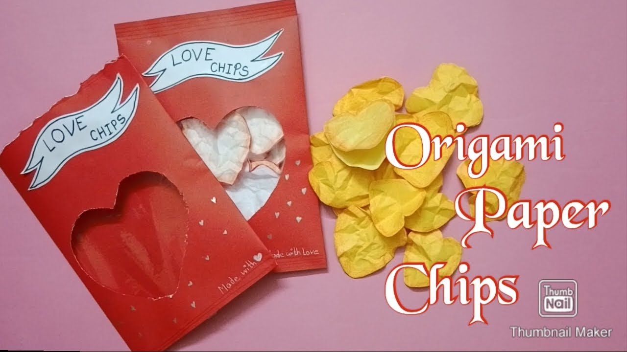 Origami Paper Chips | How to make paper chips | Mini Paper Chips | DIY ...