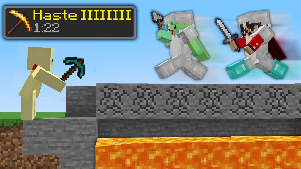 Minecraft But Damage Increases My Haste - YouTube