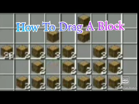 How to Drag A Block In Minecraft - YouTube