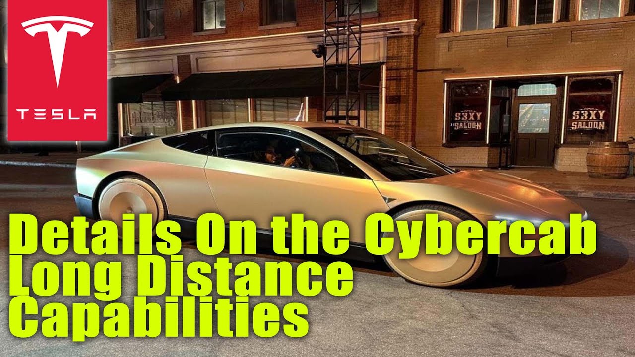 Tesla Sheds Details On the Cybercab Long Distance Capabilities - YouTube