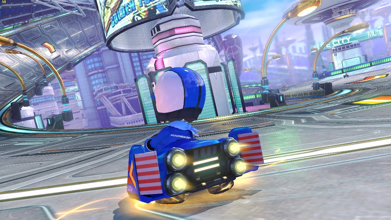 Mario Kart 8 DLC - Cemu 1.7.3d [Mute City/Big Blue Circuit] w/ Blue ...