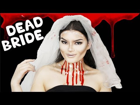 How can you achieve a Dead Bride Halloween makeup look?
