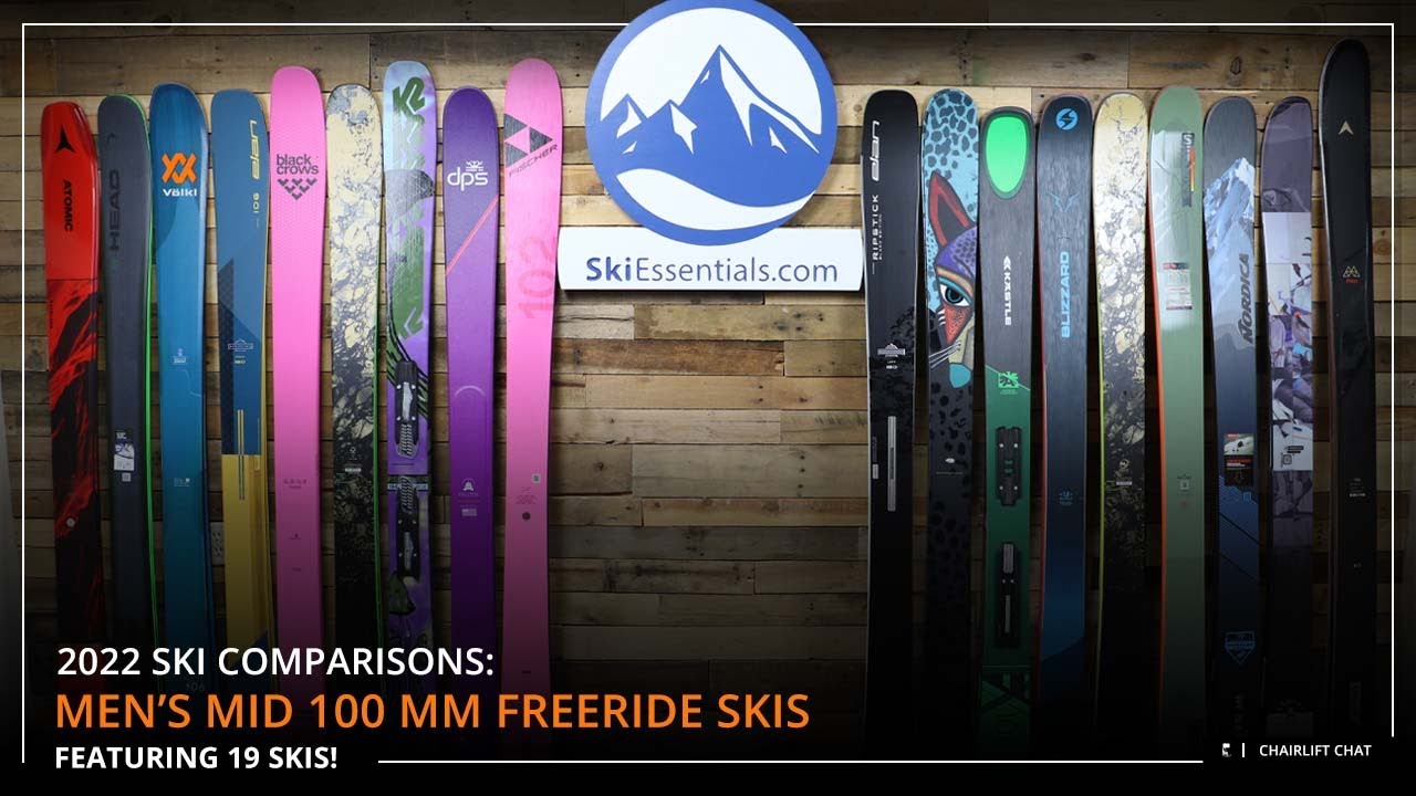 2022 Men's Mid-100 Freeride Ski Comparison with SkiEssentials.com - YouTube