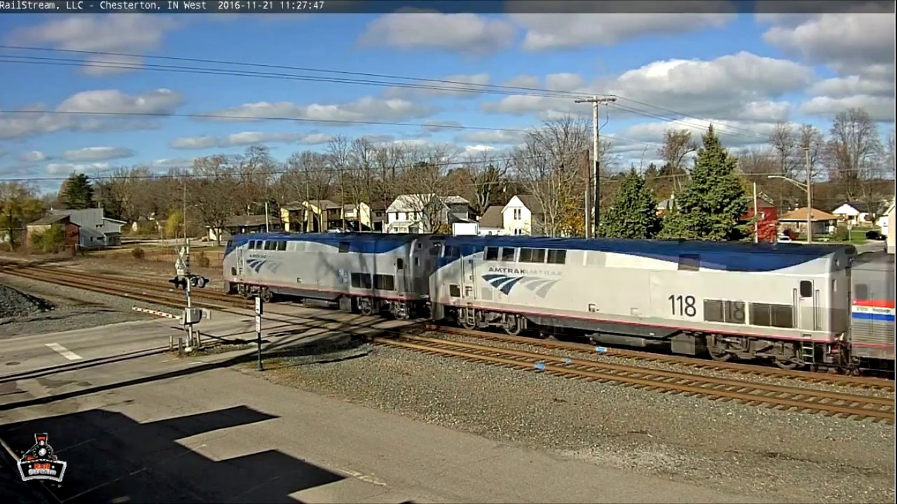 Railstream Railcam Series #88- Chesterton, IN (11/21/2016) - YouTube
