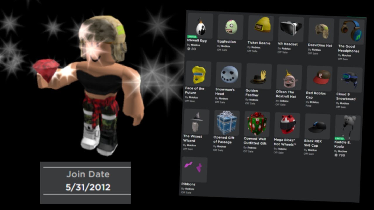 ROBLOX: pging stacked 2012 account with lots of gears + offsales - YouTube