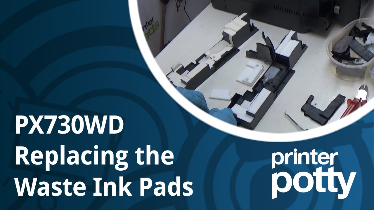 Replace Waste Ink Pads: PX/TX/Artisan 700 - 800 Series - YouTube