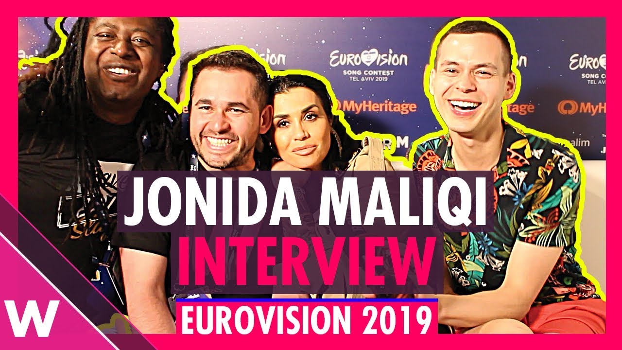 Jonida Maliqi (Albania) interview @ Eurovision 2019 first rehearsal ...