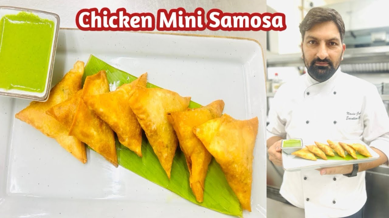 Chicken Mini Samosa # Samosa Recipe # Crispy Chicken Samosa# Chef ...