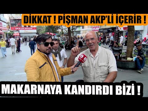 DİKKAT ! Pişman AKP'li İçerir ! Makarnaya Kandırdı Bizi ! Kıbrıs Değiştirdi Bizde İstiyoruz !