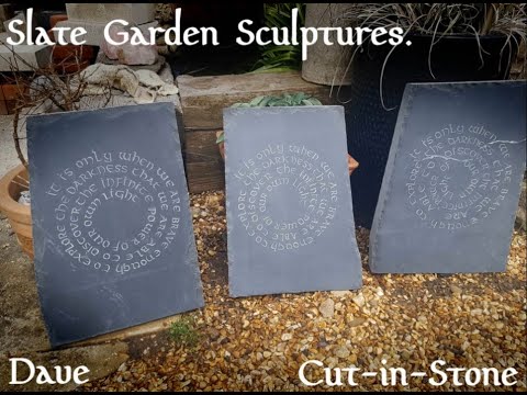 Making of a Slate Garden Sculpture - YouTube