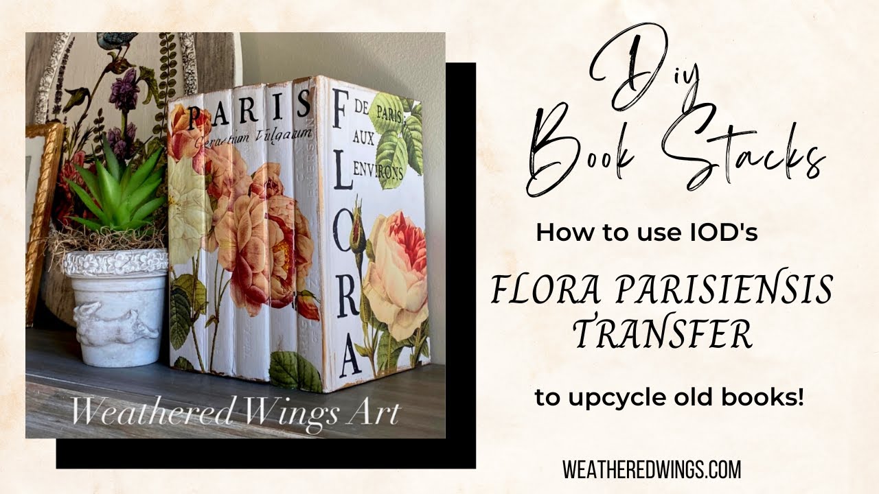 DECORATIVE BOOK STACKS | DIY DECOR | UPCYCLE OLD BOOKS - YouTube