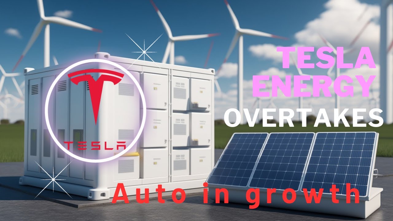 Tesla energy overtakes automotive business growth - YouTube
