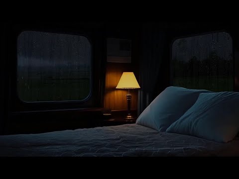 Night Train in the Rain –Gentle Rain on Sleeper Car Window & Soothing Train Ambience for Deep Sleep