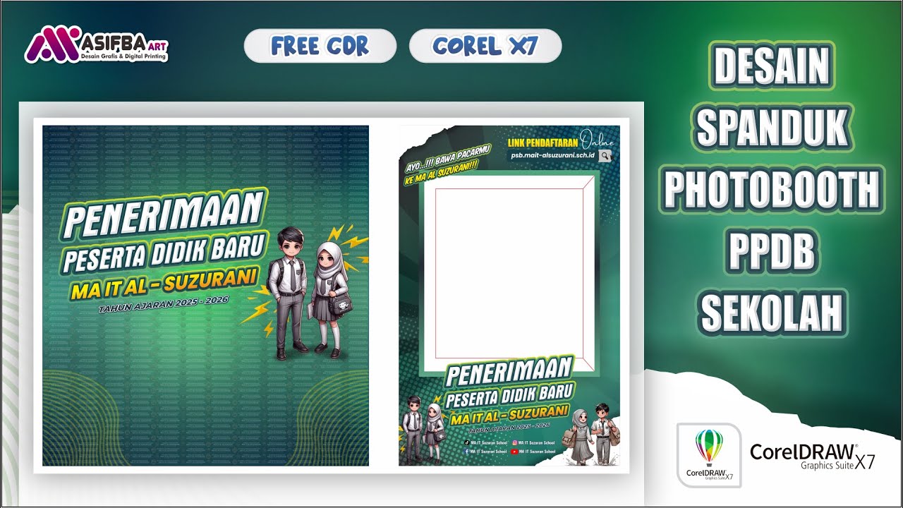 Desain Banner, Spanduk & Backdrop Photobooth PPDB Penerimaan Peserta ...