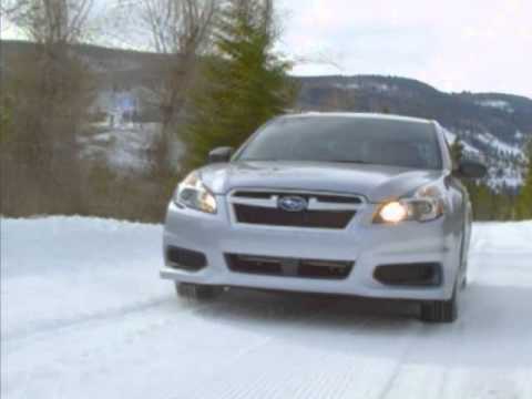 2013 Subaru Legacy 2 5i on snow - YouTube
