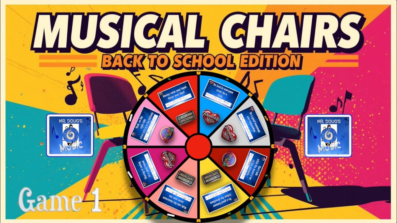 Musical Chairs (Back to School Edition) Game 1 - YouTube