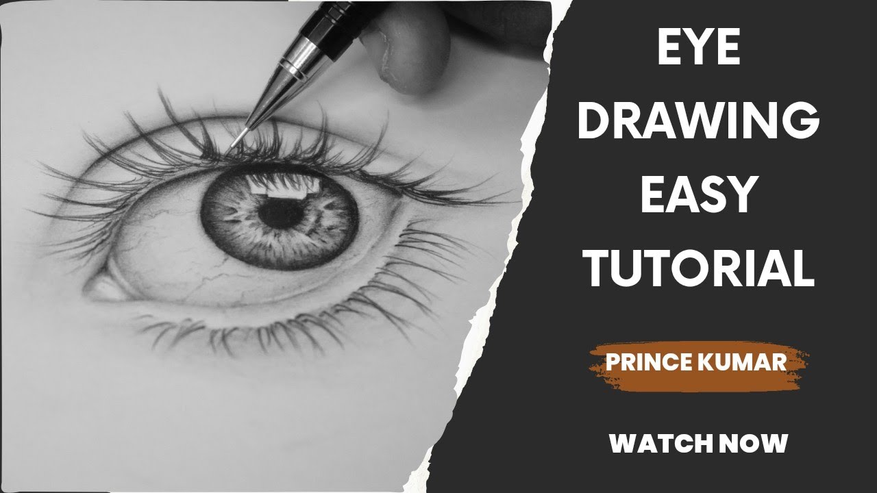 How to draw realistic eyes for beginners | Hyperrealistic Eye drawing ...