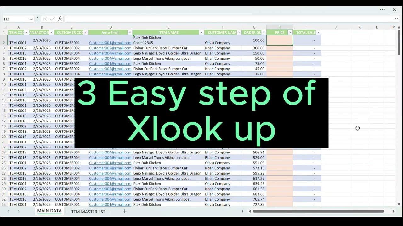 Xlook up v2 - YouTube