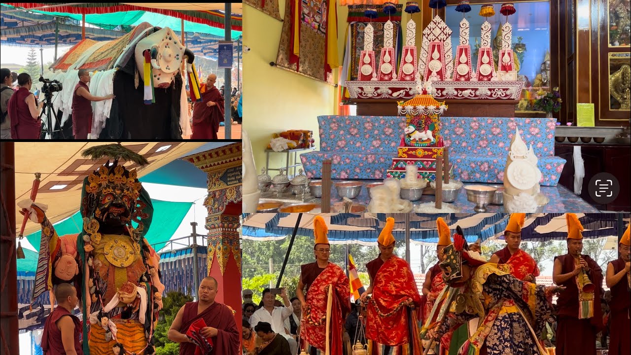 Losar Cham/ Guthuk celebration/first time in Hunsur & Bylakuppe - YouTube