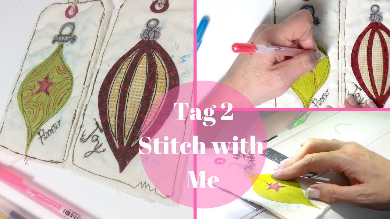 Create a Tag with Free-Motion Stitching/Tag 2 - YouTube