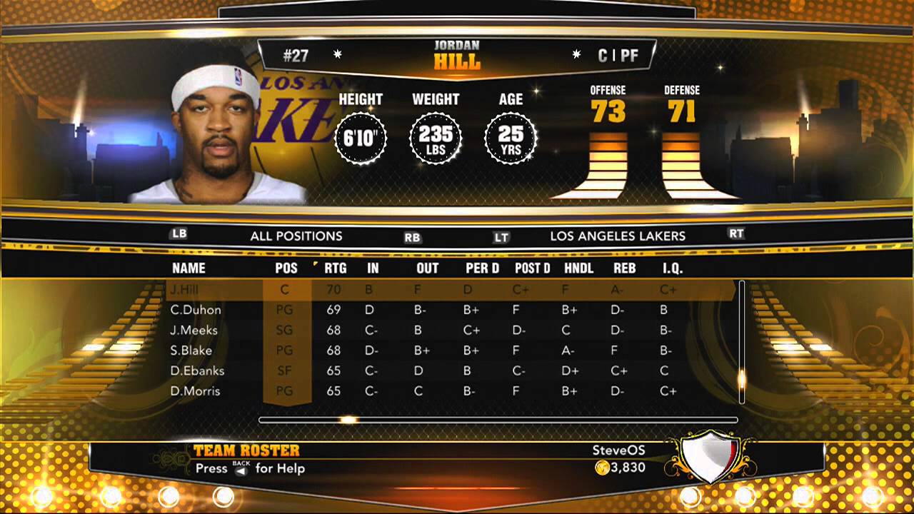 NBA 2K13 Roster Update (11-17-12) - YouTube