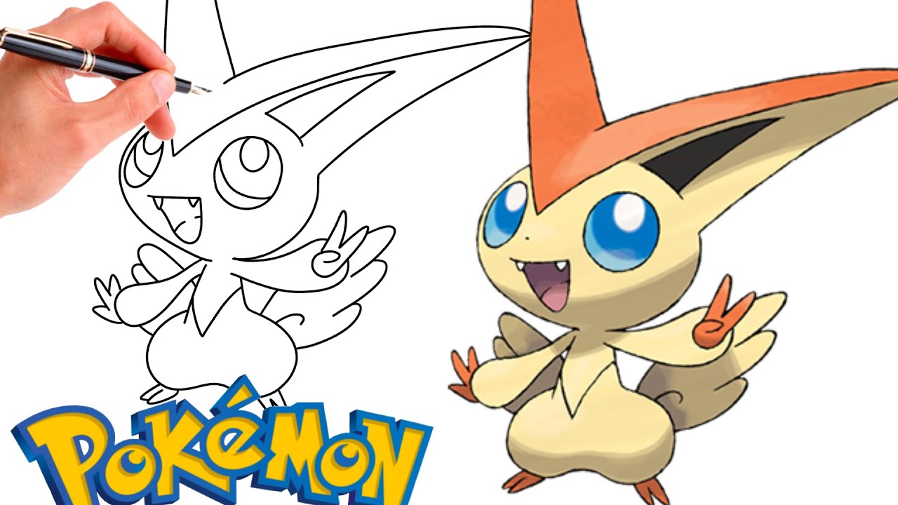 How To Draw VICTINI POKEMON #494 | Generation 5 - YouTube