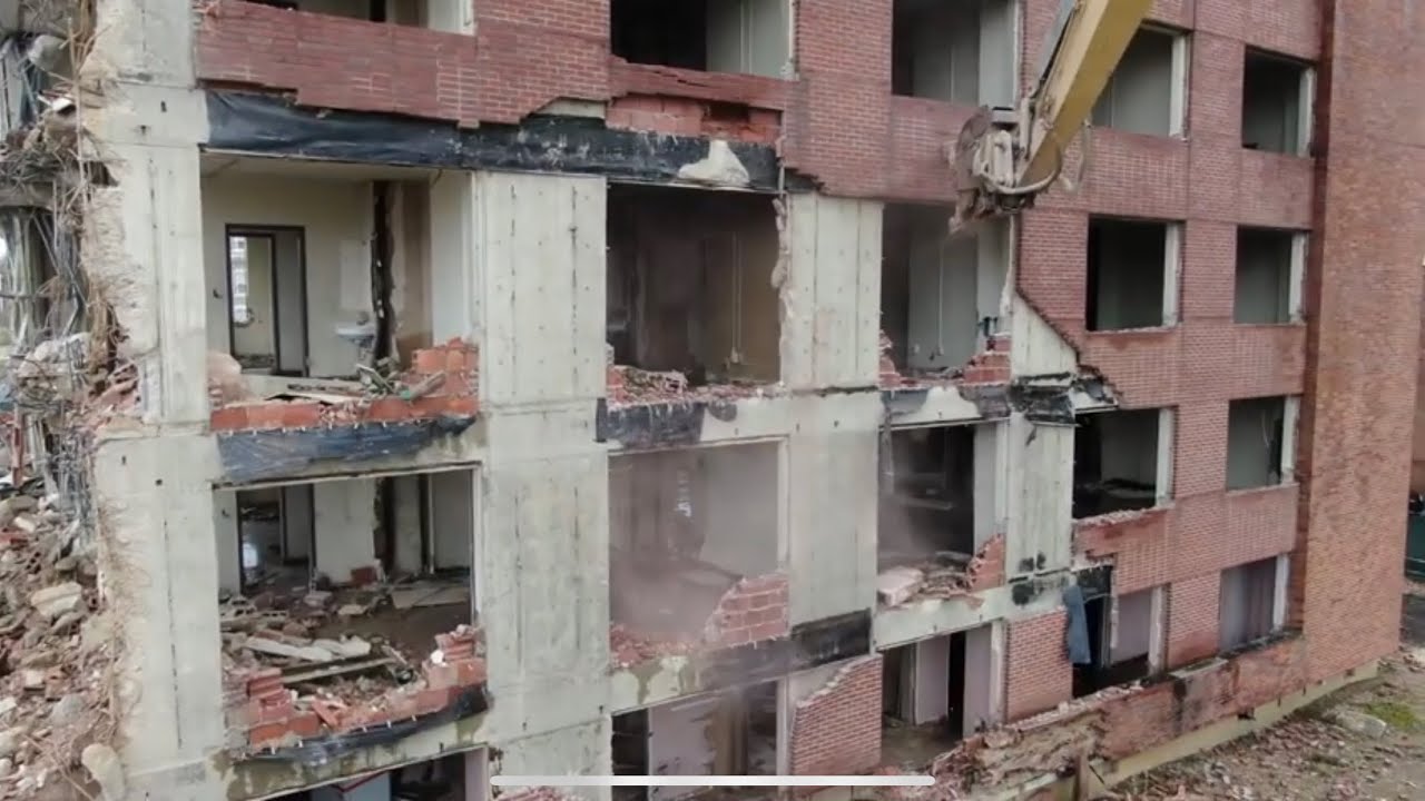 Building demolition | tearing it down - YouTube