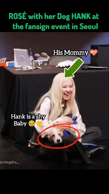 ROSÉ with HANK at today's fansign in Seoul💝 #blackpink #rosé #fansign # ...