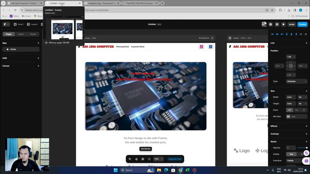 Tutorial Membuat Website Dengan Framer - YouTube